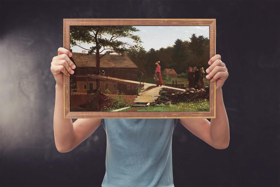 Old Mill, The Morning Bell, Winslow Homer - plakat - Galeria Plakatu