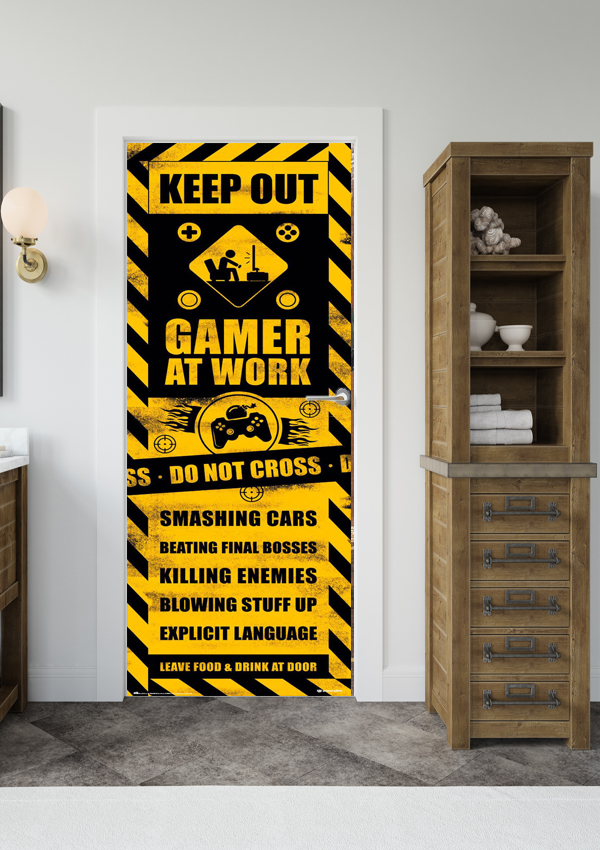 Keep Out Gamer at Work - plakat - Galeria Plakatu