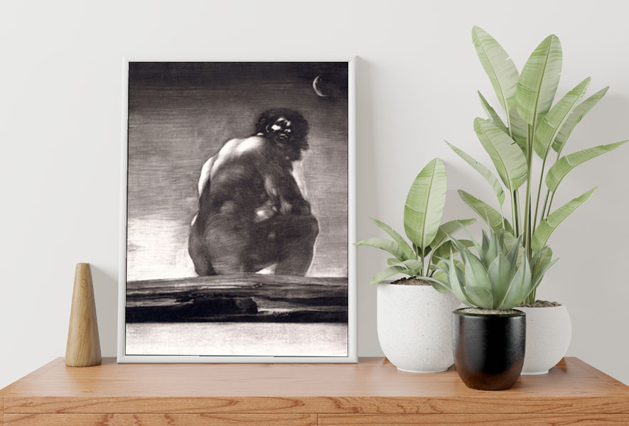 Seated Giant, Francisco Goya - plakat - Galeria Plakatu