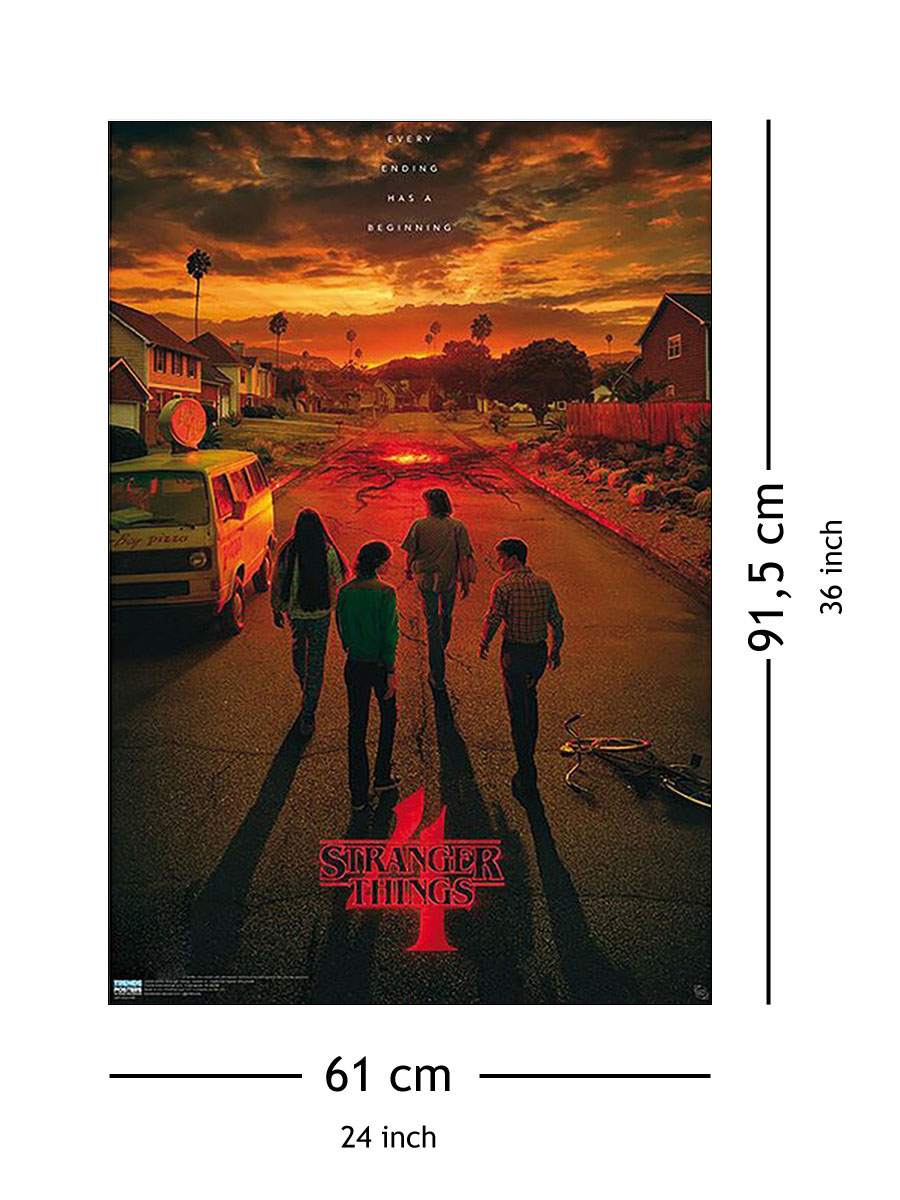 Stranger Things 4 California - plakat - Galeria Plakatu