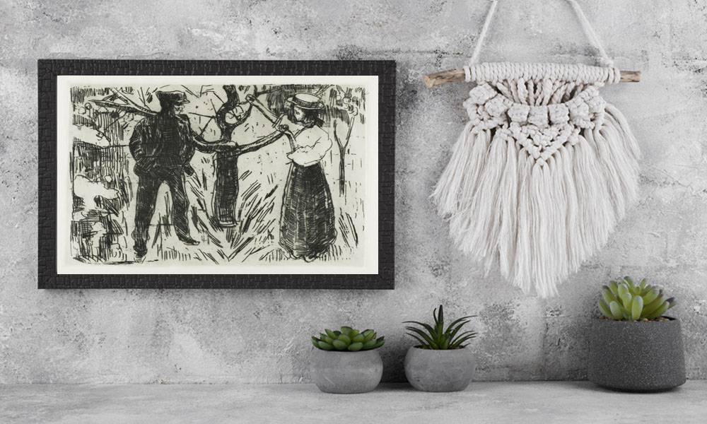 Adam and Eve (1915), Edvard Munch - plakat - Galeria Plakatu