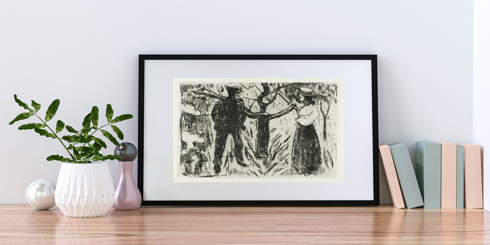 Adam and Eve (1915), Edvard Munch - plakat - Galeria Plakatu