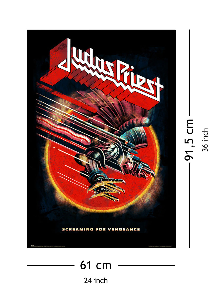 Judas Priest Screaming For Vengeance - plakat - Galeria Plakatu