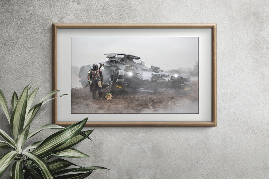 Mandalorian Batmobil Crossover - plakat - Galeria Plakatu