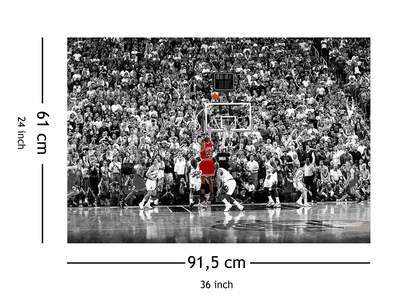 Michael Jordan Last Shot 1998 - plakat - Galeria Plakatu